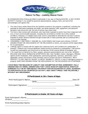 Player-Commitment-and-Release-of-Liability-- ... Doc Template | pdfFiller