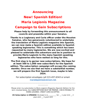 Category Archives: Maria Legionis Subscription Doc Template | pdfFiller