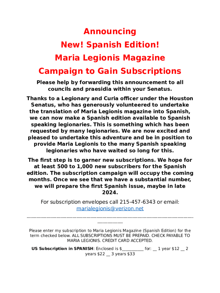 Category Archives: Maria Legionis Subscription Doc Template | pdfFiller