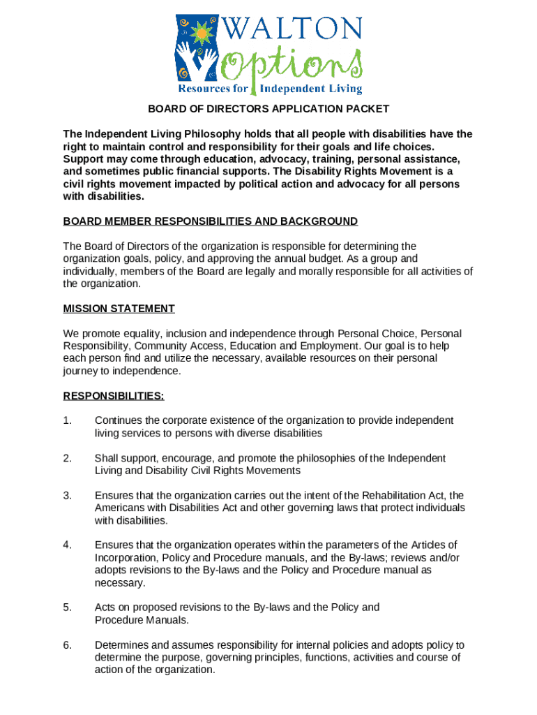 so you want to be a board member Doc Template | pdfFiller