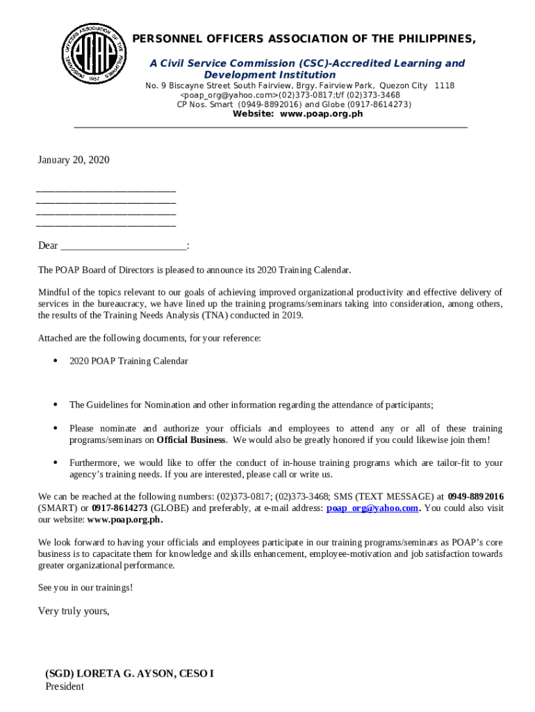 Civil Service Institute - CSC Doc Template | pdfFiller