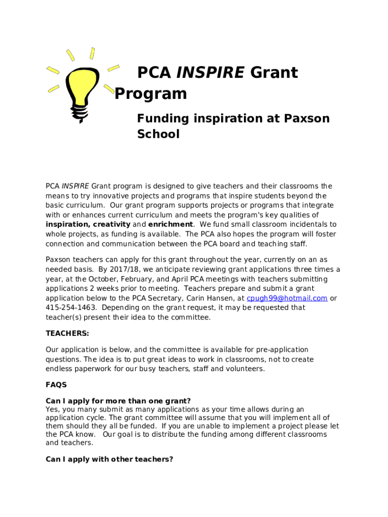 Participate in the Innovation Grant Program Doc Template | pdfFiller