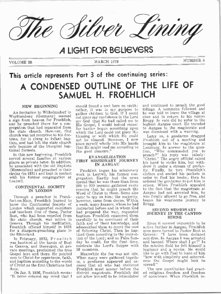 Fillable Online A study of the life and thought of Samuel Heinrich ...