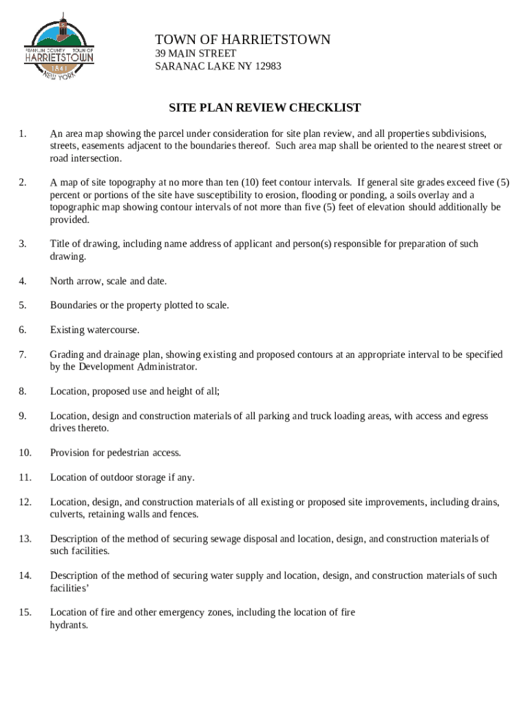 Application Package for Site Plan Review Doc Template | pdfFiller
