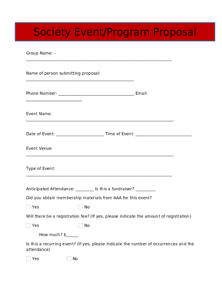Public Gatherings & Special Events Permit Application Doc Template ...