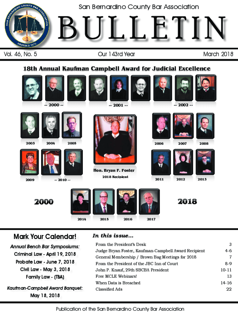 Fillable Online Judge Bryan F. Foster - Professional Background & Legal ...