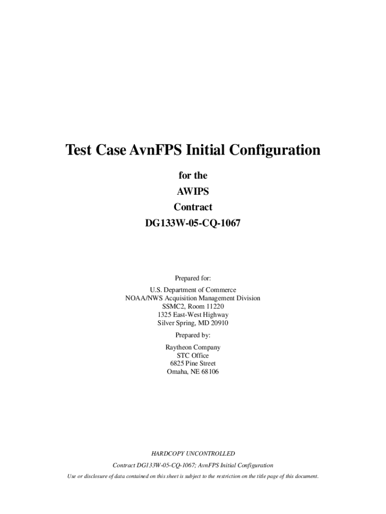 Fillable Online Test Case AvnFPS TAF - National Weather Service Fax ...