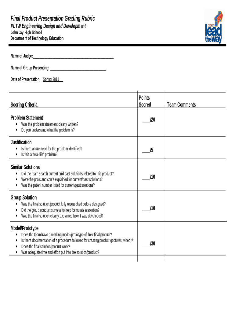 Butler, Jeff / PLTW EDD Handouts Doc Template | pdfFiller