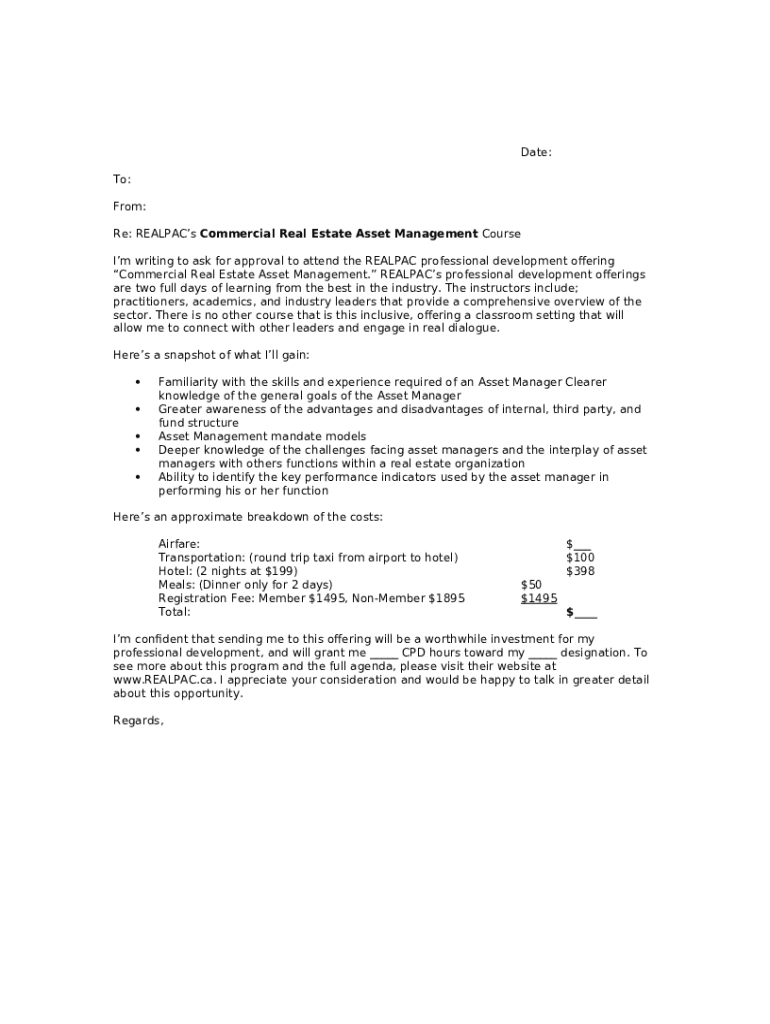 Commercial Real Estate Asset & Portfolio Management Doc Template ...
