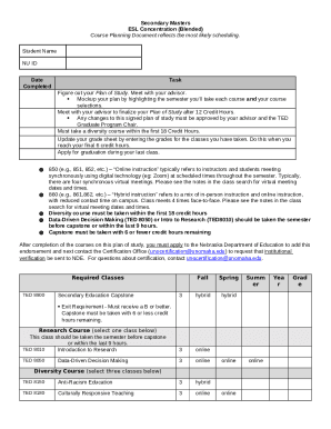 Second Year and Beyond Advising Guide Doc Template | pdfFiller
