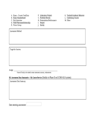 sample expected learning outcomes statements Doc Template | pdfFiller