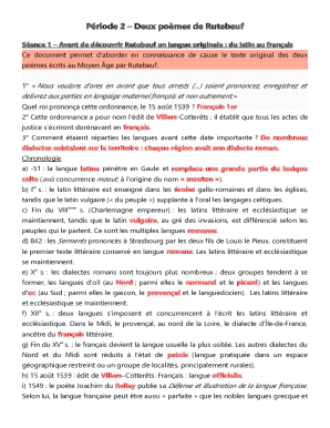 Remplissable En Ligne Sung-Wook Moon, Rutebeuf ou une criture dudivers ...