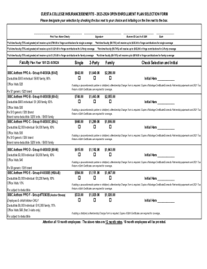 Fillable Online Vision Plan Selection Form Fax Email Print - pdfFiller