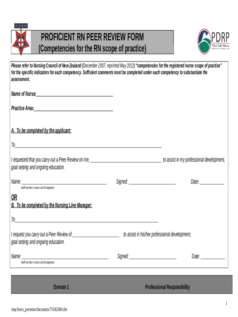 PEER-REVIEW-TOOL-Senior-Nursing-Management.doc Doc Template | pdfFiller