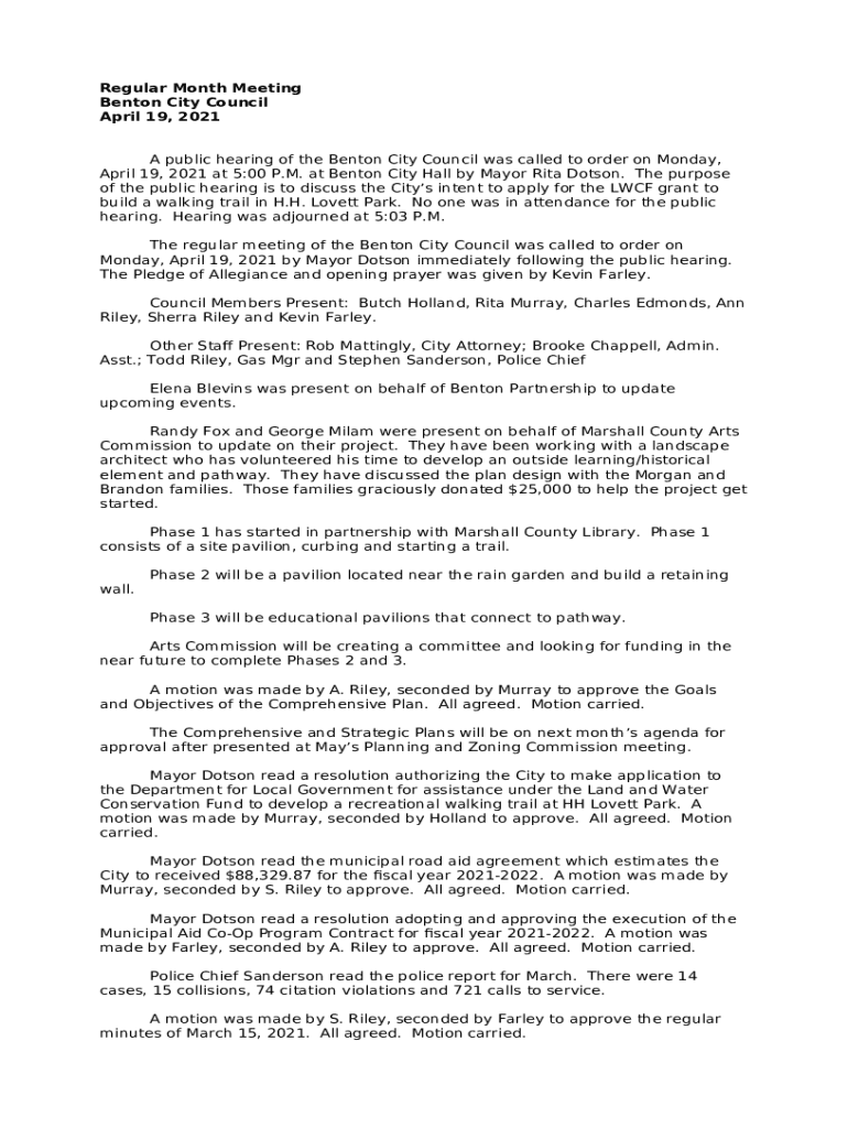 Benton, Arkansas - Benton Proud Doc Template | pdfFiller