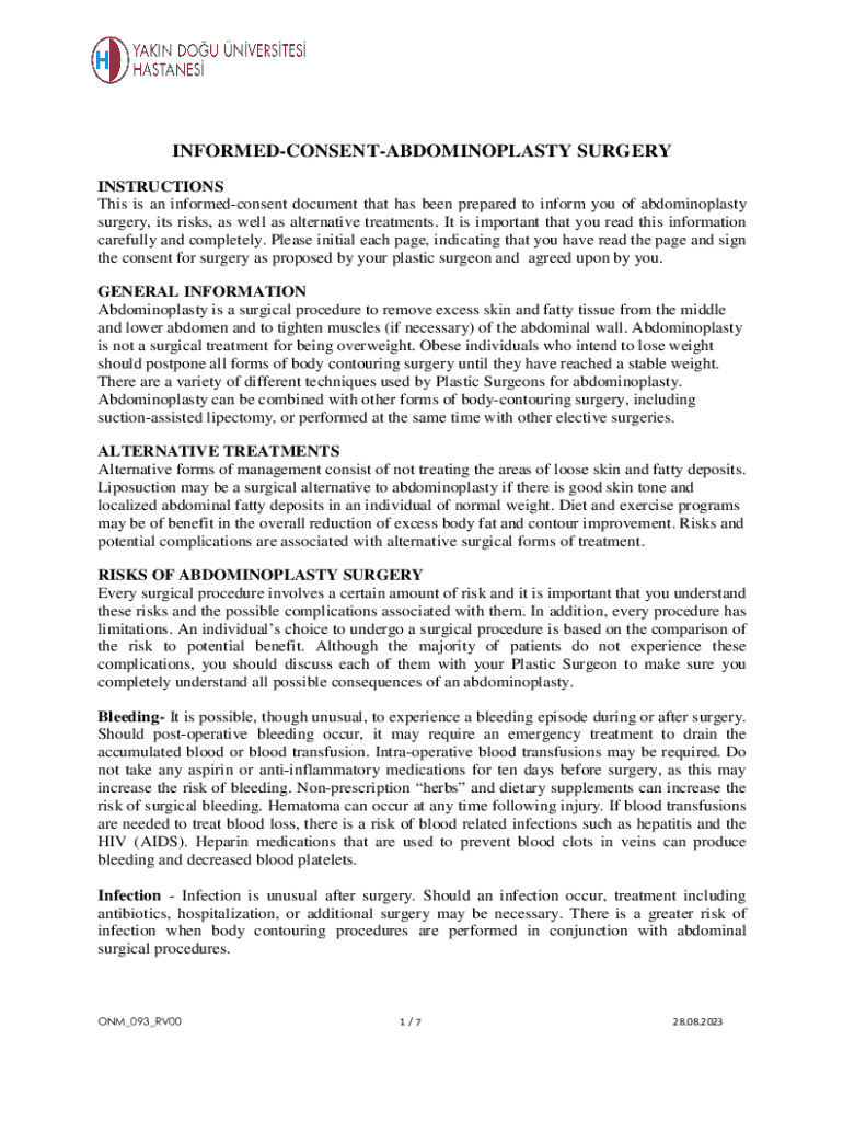 Fillable Online This is an informed-consent document that has been ...