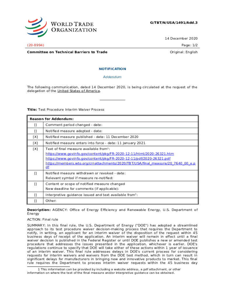 10 CFR 430.27 -- Petitions for waiver and interim waiver. Doc Template ...
