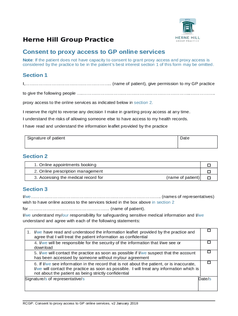 Proxy Access - Special Allocation Service - hernehillgp nhs Doc ...