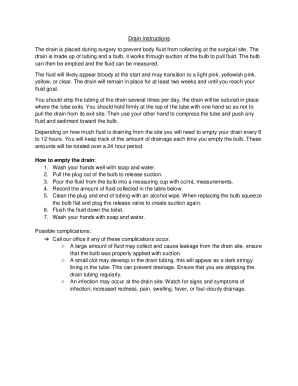 Fillable Online Jackson-Pratt (JP) Drain: What It Is, Care & Removal ...