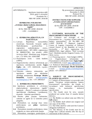 Department of Defense Procurement Toolbox Doc Template | pdfFiller