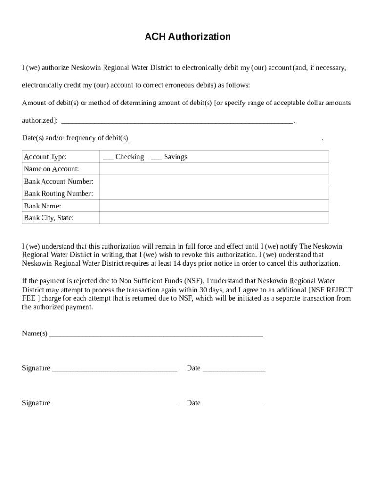 ACH-Debit-Authorization.docx Doc Template | pdfFiller