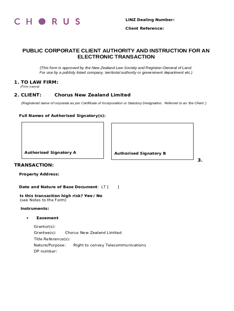 public corporate client authority and instruction for an ... Doc ...