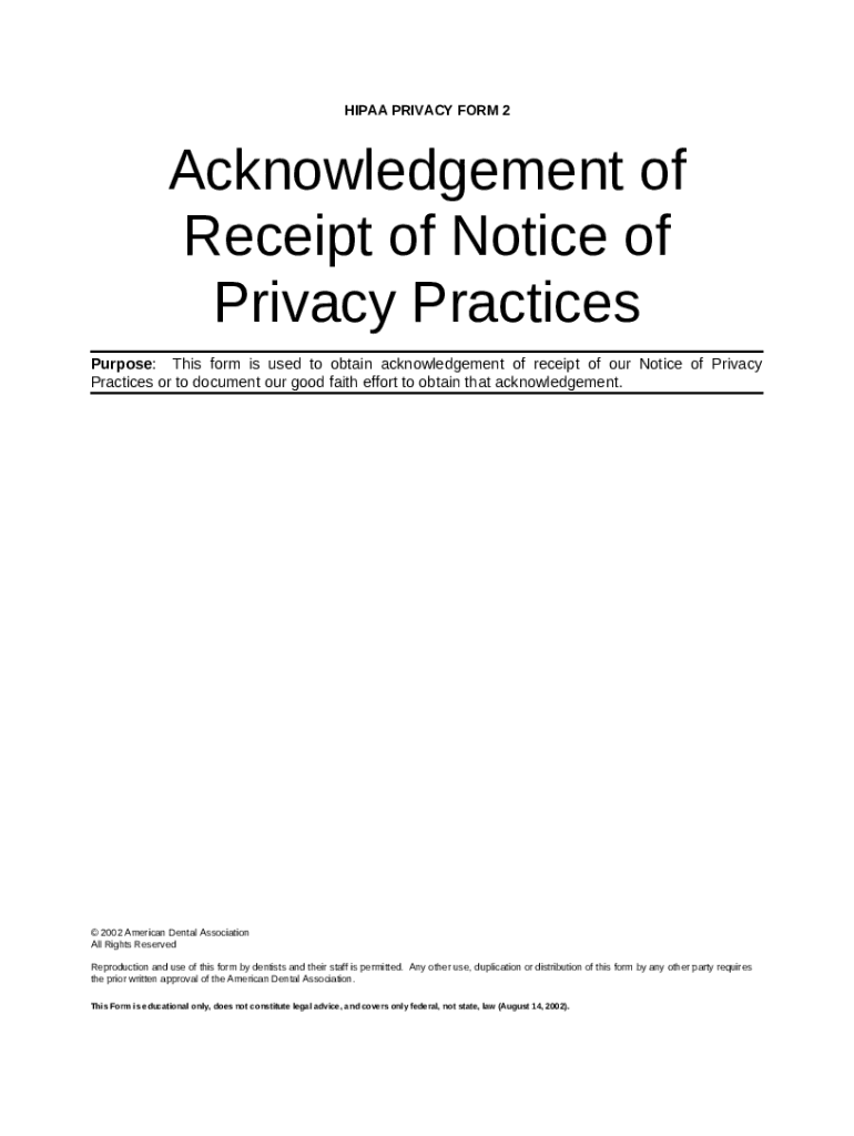 Notice-of-Privacy-Practices-Written-Acknowledgment- ... Doc Template ...