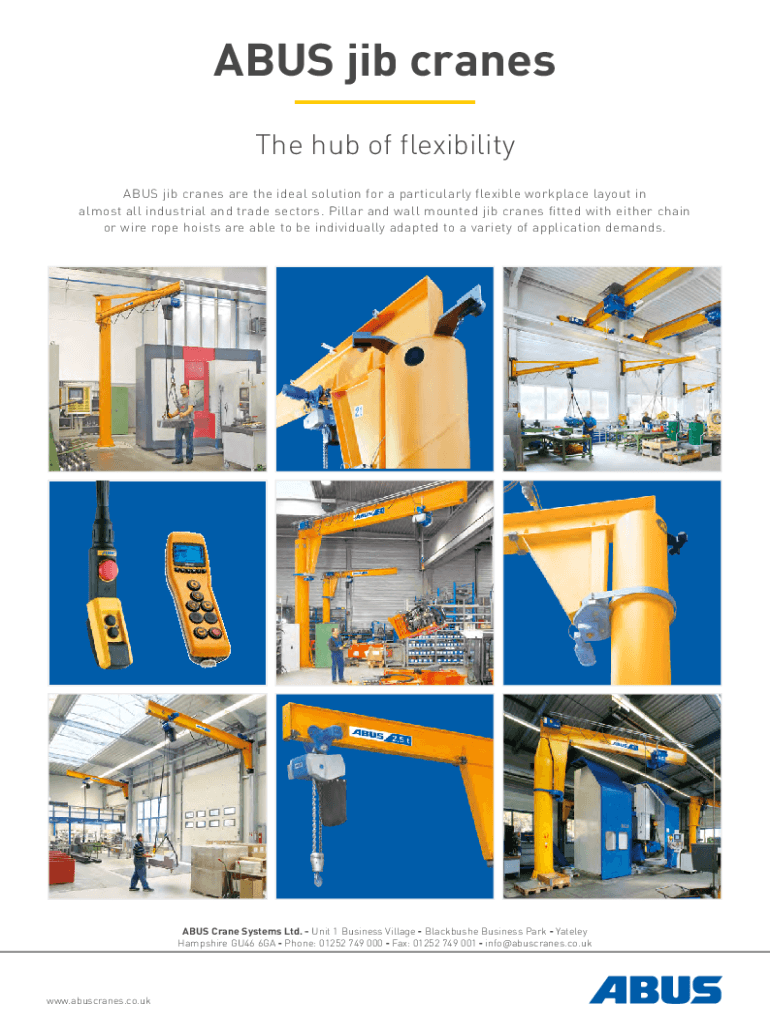 Fillable Online Why I Choose Jib cranes for my industry? Fax Email ...