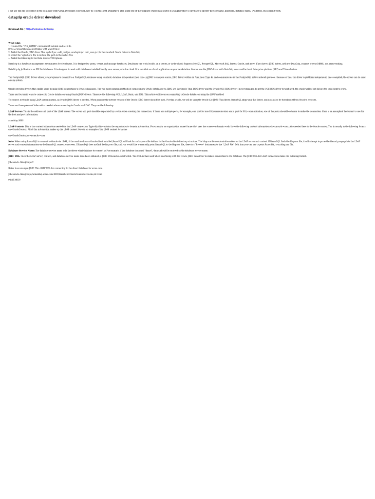 Fillable Online Die Or How To Cancel Queries In Oracle Sql Developer Fax Email Print Pdffiller