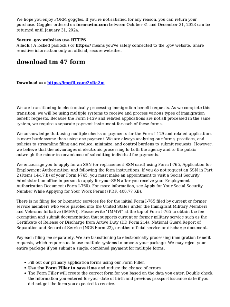 Fillable Online Download Tm 47 Form Fax Email Print - pdfFiller