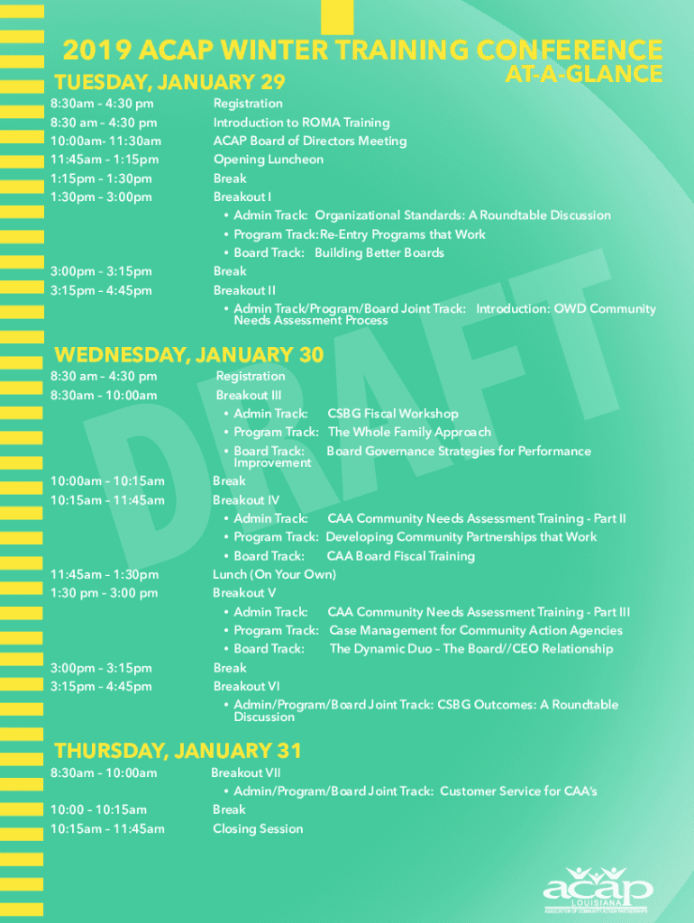 Fillable Online ACAP to Hold Informational Sessions Fax Email Print ...