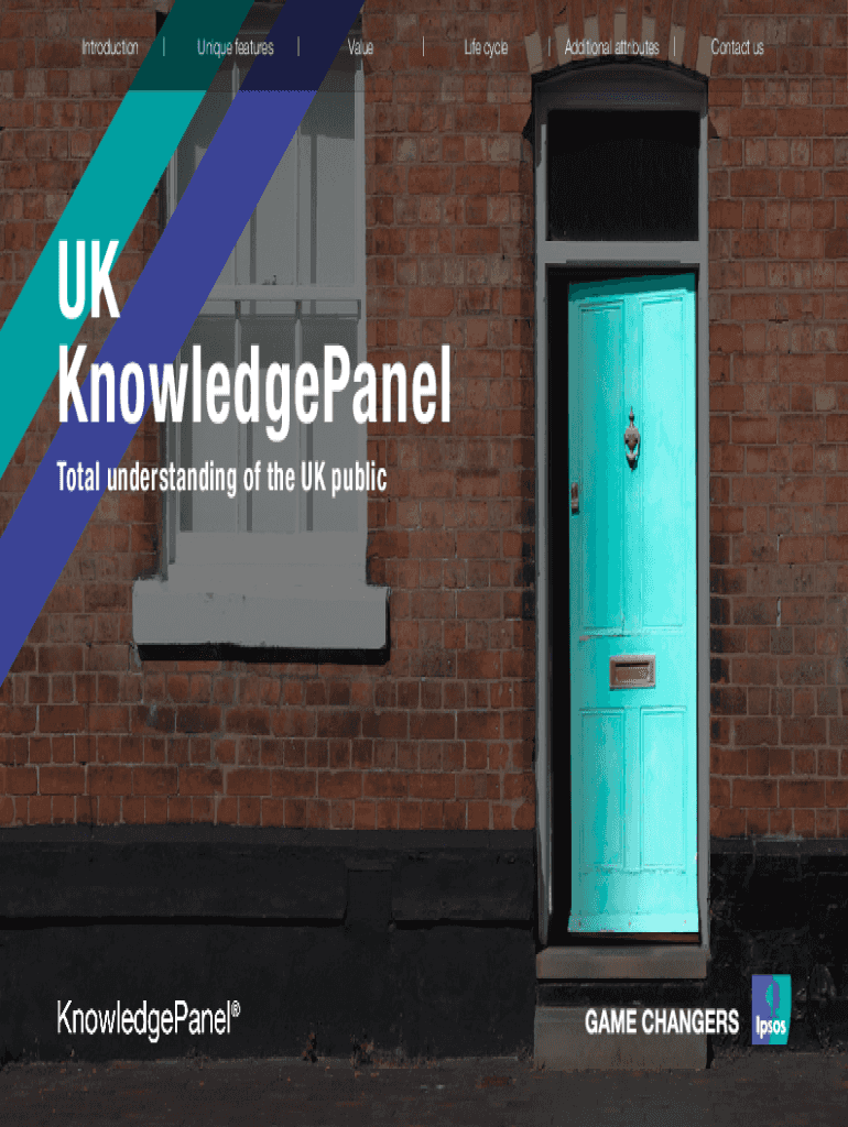 Fillable Online Ipsos launches UK KnowledgePanel to provide total ...