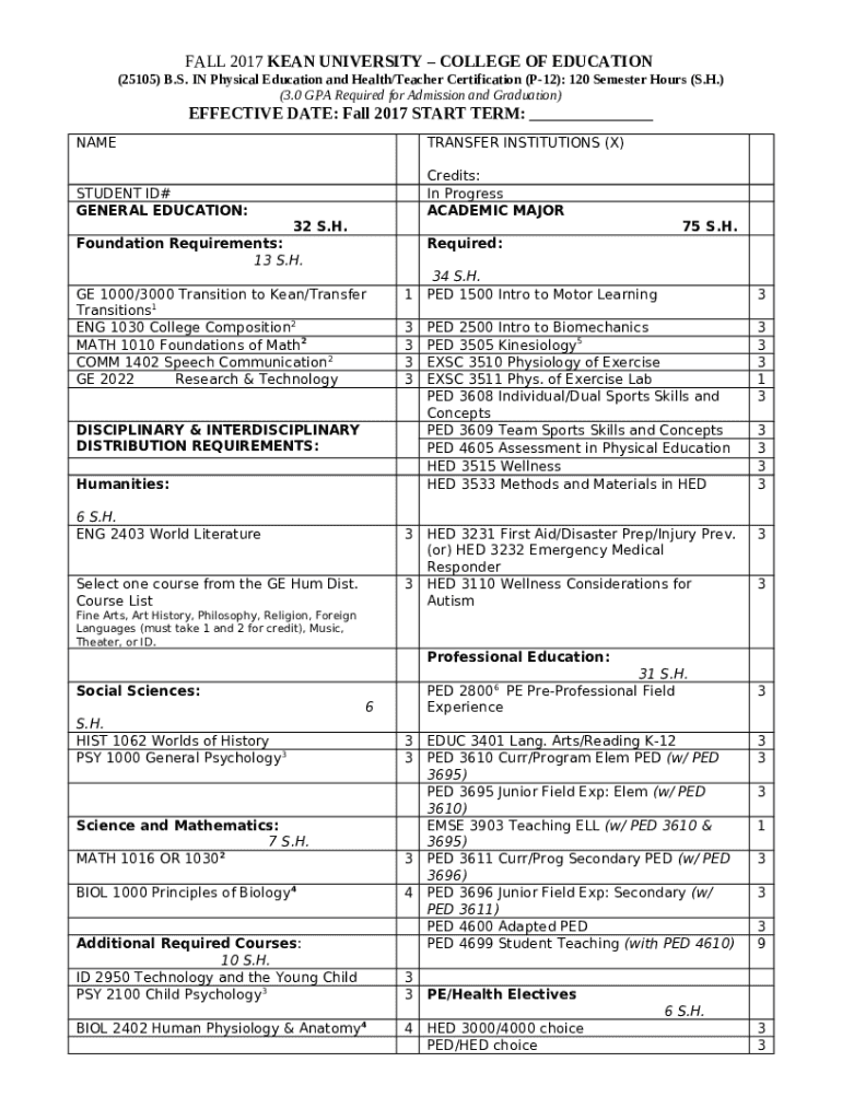 Physical Education Retention Checklist (to be completed ... Doc ...