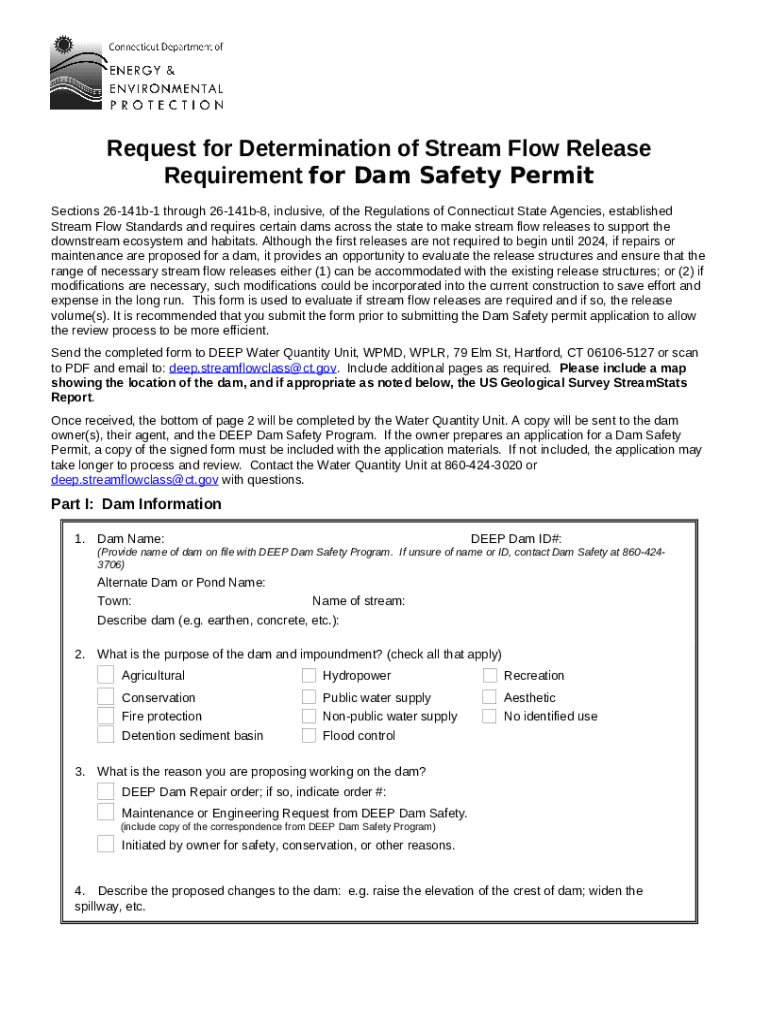 Request for Determination of Stream Flow Release ... Doc Template ...