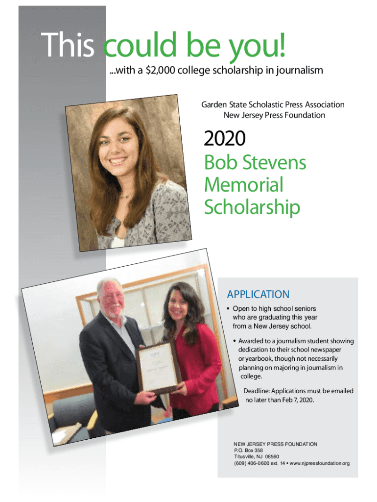 Fillable Online Garden State Scholastic Press Association's annual fall ...