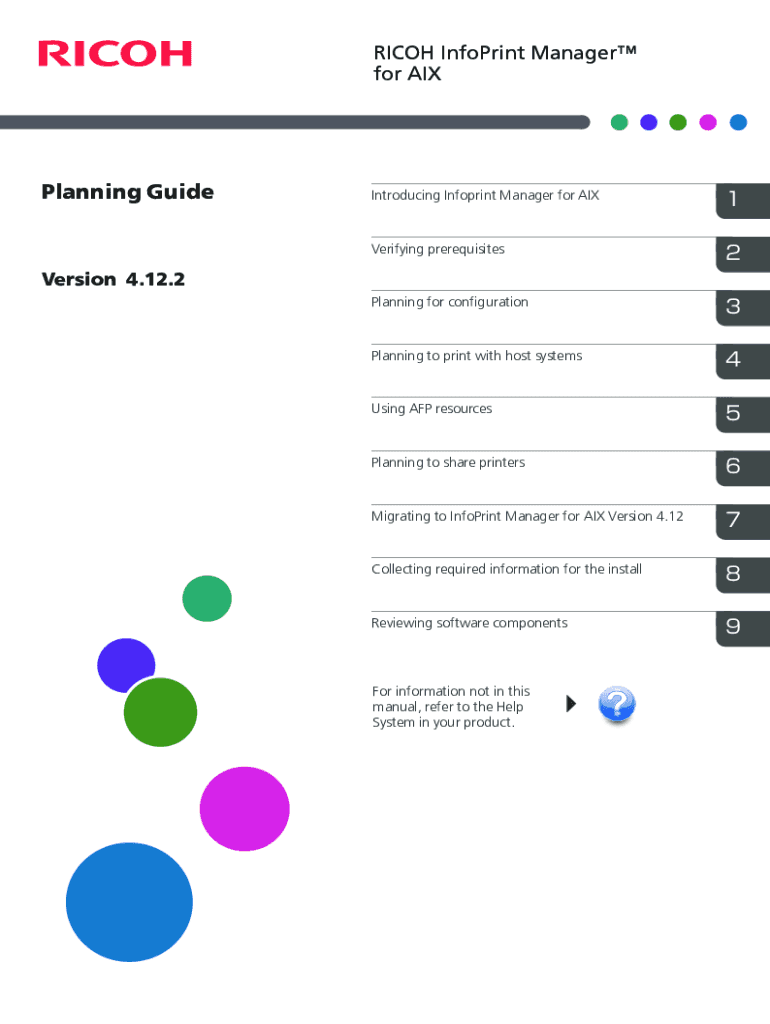 Fillable Online Planning Guide - RICOH Software Information Center Fax ...