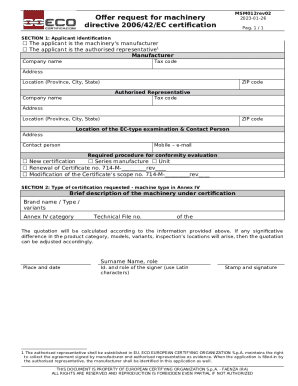 SECTION 1: Applicant identification Doc Template | pdfFiller