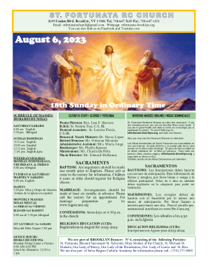 Completable En línea St Fortunata ChurchNew York NY Fax Email Imprimir ...