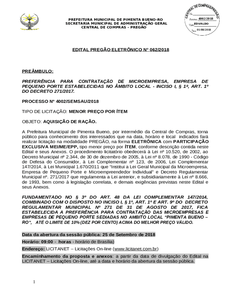 ANEXO III - Modelo da Proposta Doc Template | pdfFiller