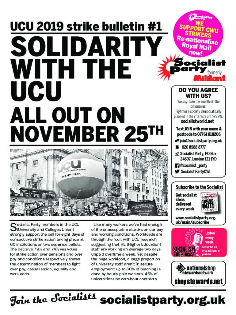 Fillable Online A letter to my students about the UCU strike Fax Email ...