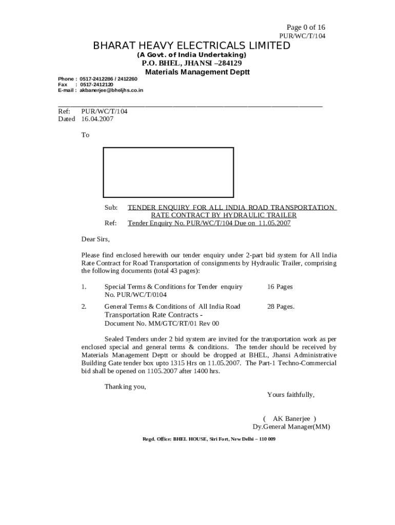 (A GOVT. OF INDIA UNDERTAKING) PO BHEL Jhansi ... Doc Template | pdfFiller