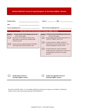 Fillable Online LTC C. difficile Infection (CDI) Worksheet Fax Email ...