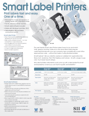 Fillable Online Seiko Instruments Smart Monochrome Label Printer 620 ...