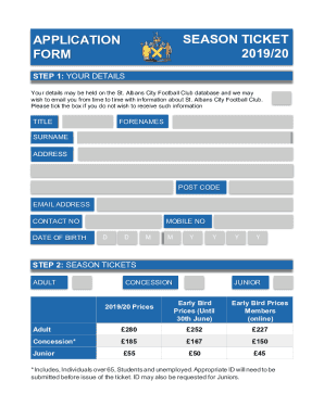Fillable Online Season Ticket Application Form-converted.docx Fax Email ...