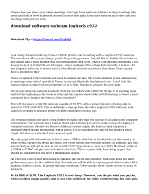 Fillable Online How To Adjust Your Logitech Webcam Settings - Full Tutorial Fax Email Print ...