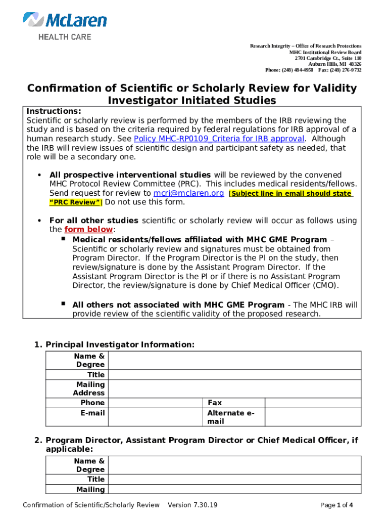 Guidance: Scientific and Scholarly Validity of Human ... - Penn IRB Doc ...