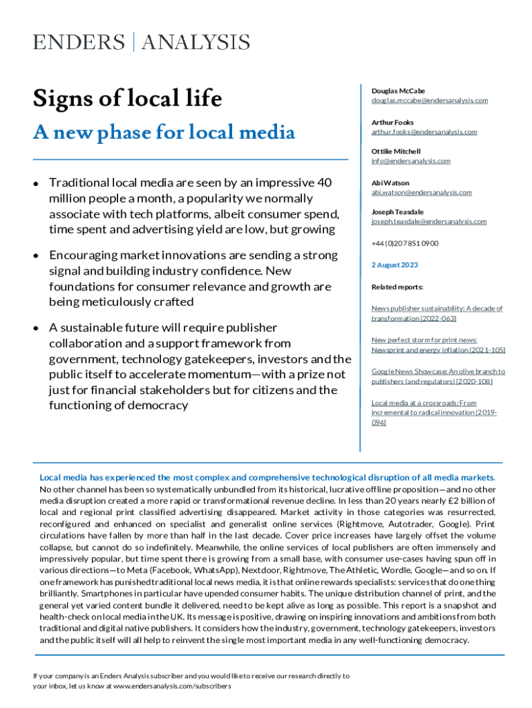 Fillable Online Signs of local life Fax Email Print - pdfFiller