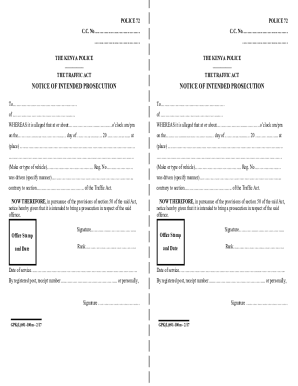Fillable Online What is a Notice of Intended Prosecution? Fax Email ...