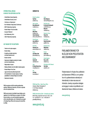 Fillable Online Parliamentarians for Nuclear Non-Proliferation and ...