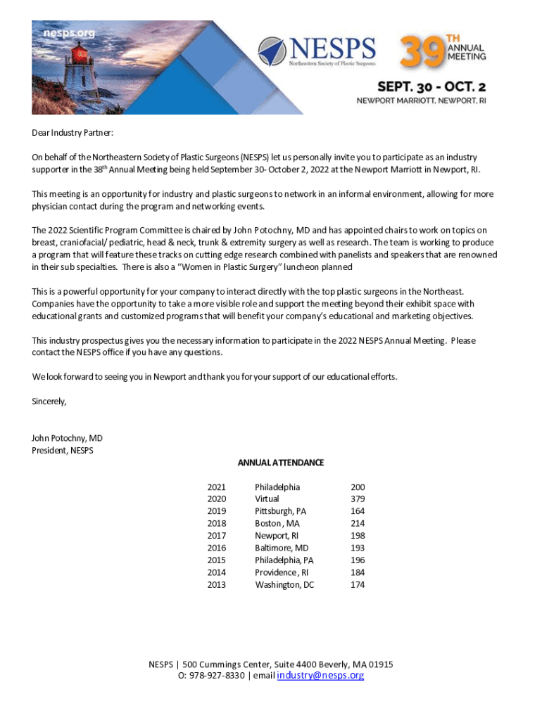 Fillable Online meeting nesps New England Society of Plastic and Reconstructive Surgeons ... Fax ...